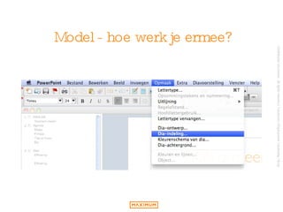 Handleiding Powerpoint presentatie - Model | PPT