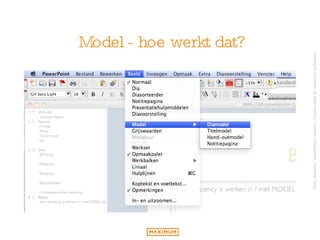 Handleiding Powerpoint presentatie - Model | PPT