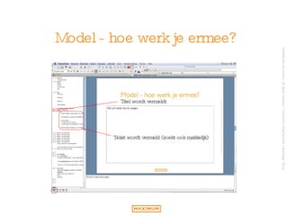 Handleiding Powerpoint presentatie - Model | PPT