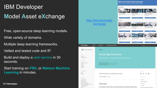 IBM Developer Model Asset eXchange | PPT