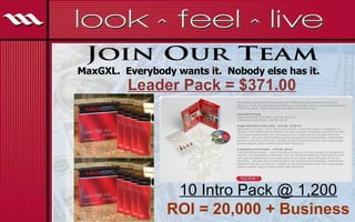 Max Gxl Comp Plan | PPT