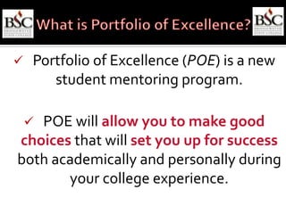 Portfolio of Excellence | PPTX