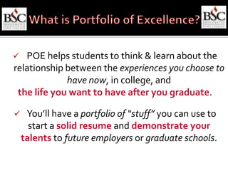 Portfolio of Excellence | PPTX