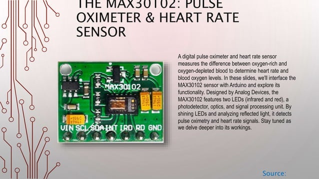 Discover how to easily measure heart rate and blood oxygen levels using the MAX30102 oximeter ...