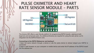 Discover how to easily measure heart rate and blood oxygen levels using the MAX30102 oximeter ...