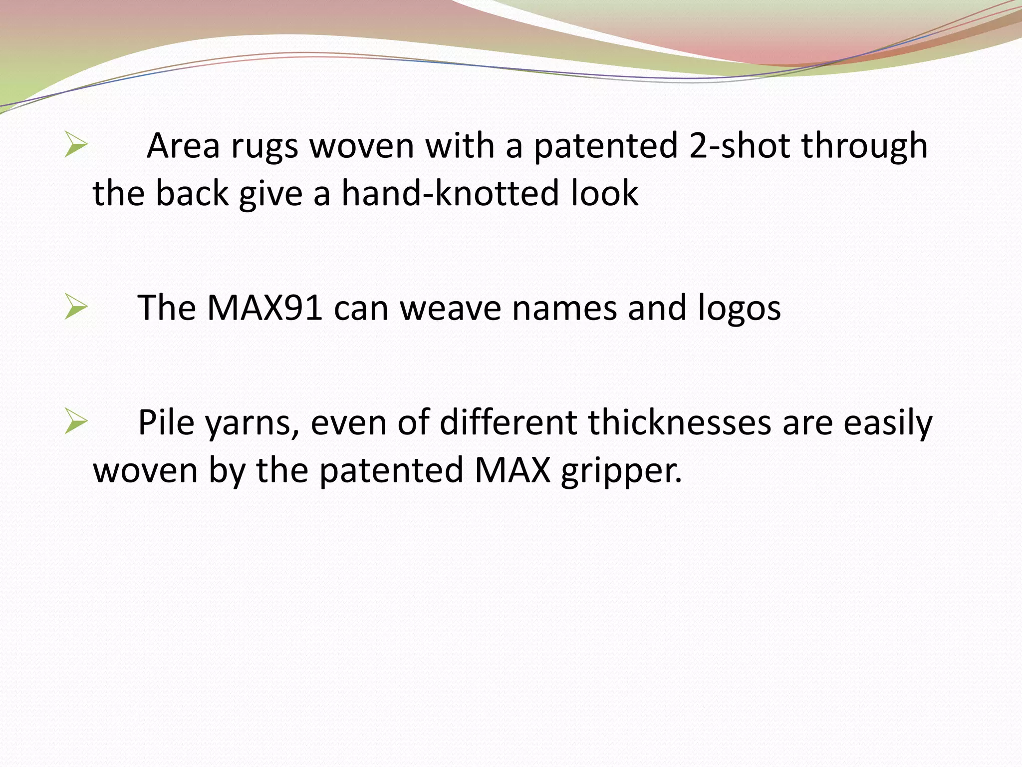 AXMINSTER WEAVING MACHINE MAX 91 ,VAN DE WIELE | PPTX