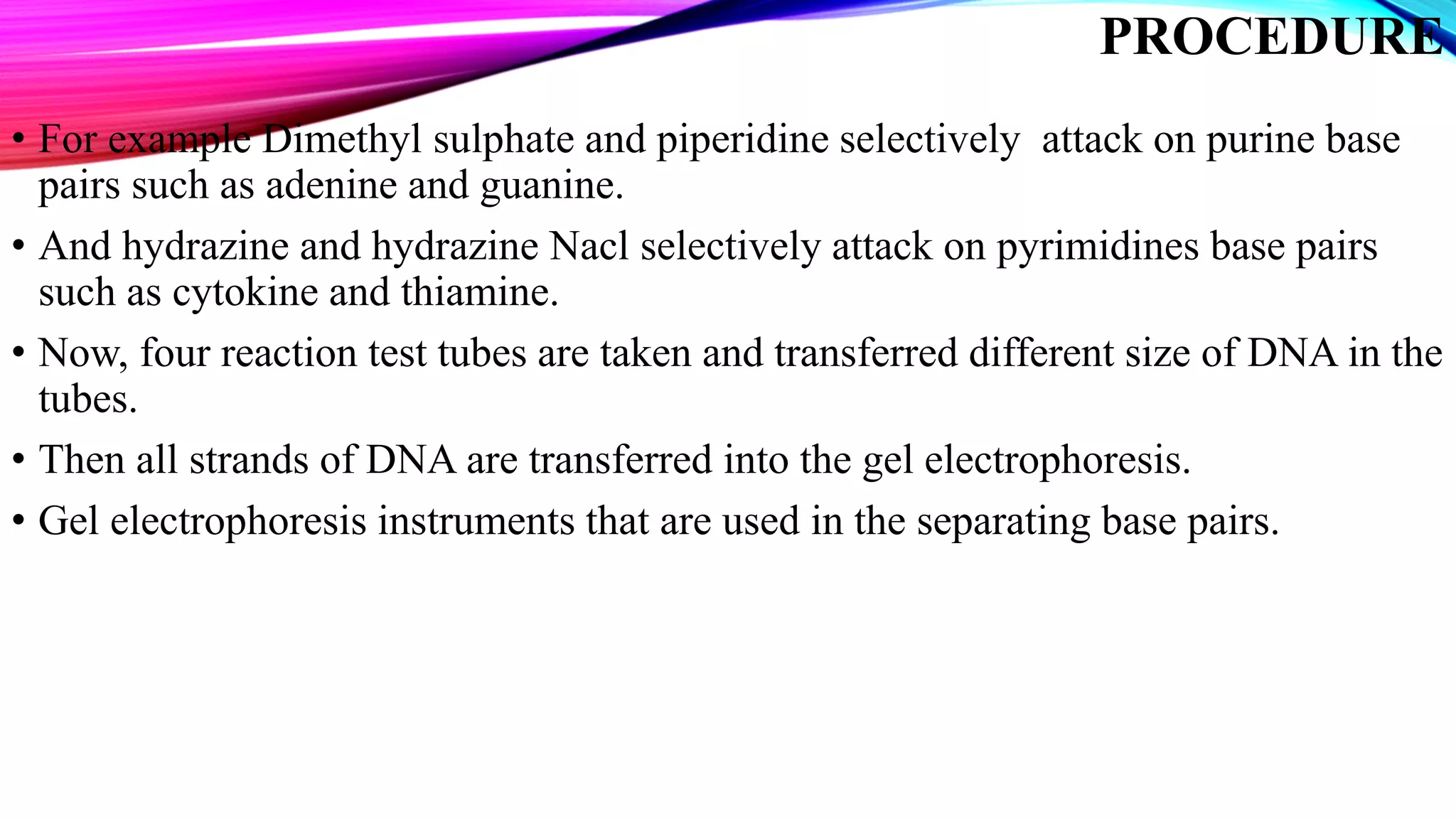 Maxam and gibert dna sequencing | PDF