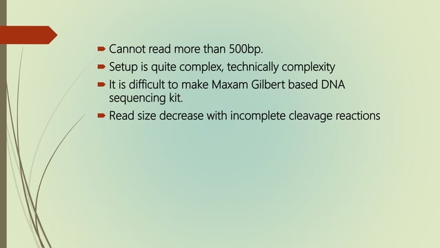 Maxam gilbert sequencing method | PPTX