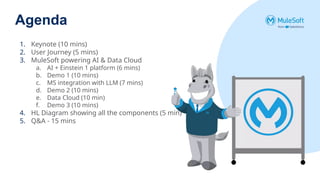 MuleSoft powered AI and Connecting Data Cloud with Mule | PPTX
