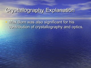Max Born Andres Montes | PPT