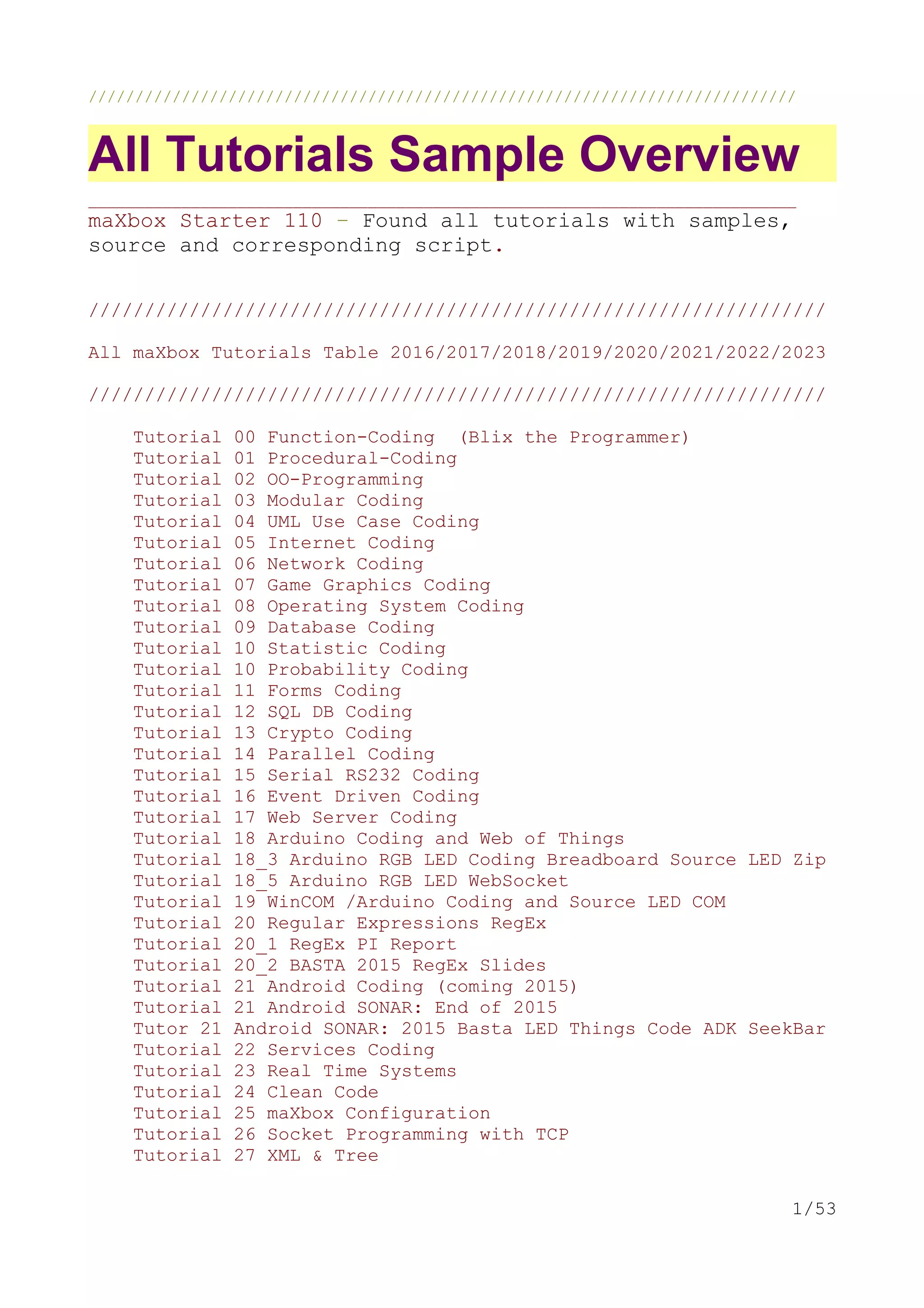 maxbox_starter110 overview collection | PDF