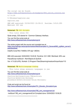 maxbox_starter110 overview collection | PDF