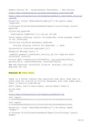 maxbox_starter110 overview collection | PDF
