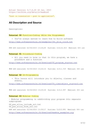 maxbox_starter110 overview collection | PDF