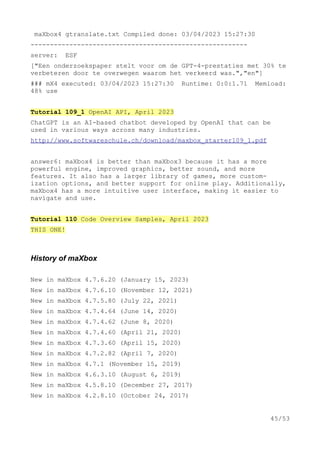 maxbox_starter110 overview collection | PDF