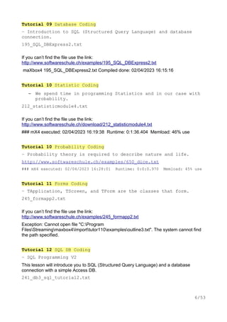 maxbox_starter110 overview collection | PDF