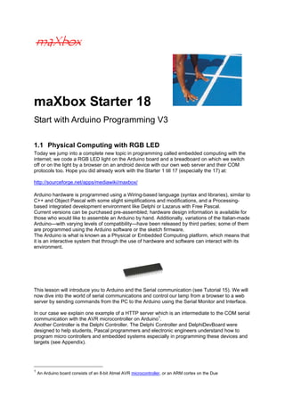 Arduino LED maXbox starter18_3 | PDF