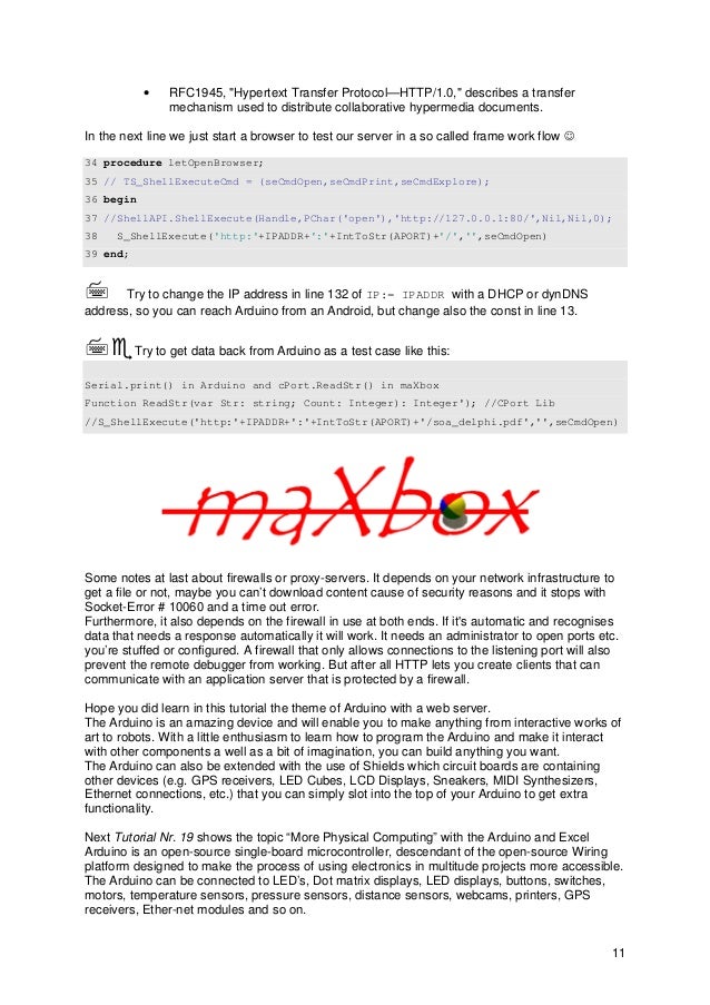 Arduino LED maXbox starter18_3