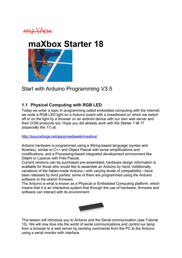 maXbox Arduino Tutorial | PDF