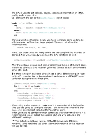 maXbox starter 34 GPS Tutorial | PDF