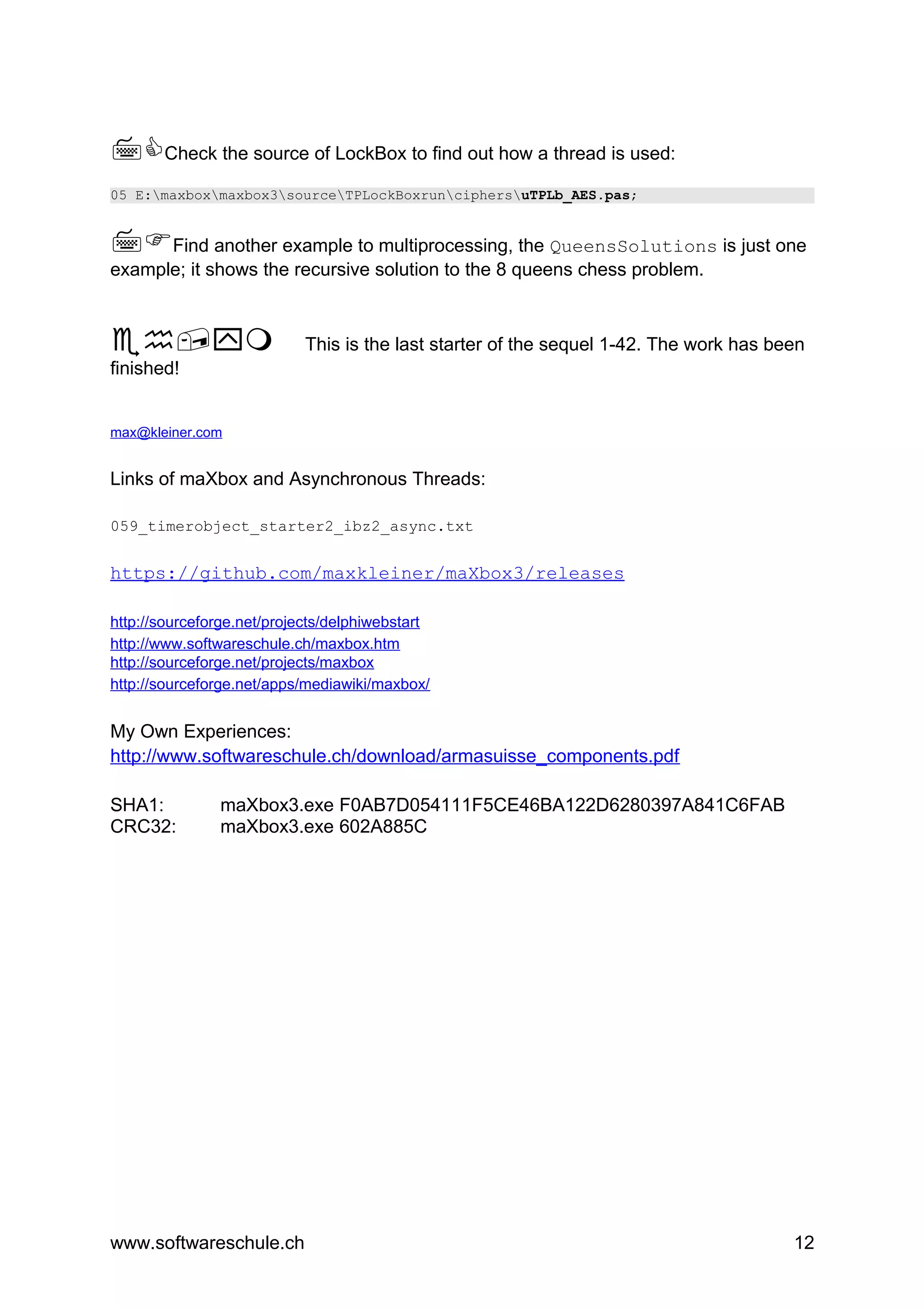 maXbox Starter 42 Multiprocessing Programming | PDF | Operating Systems | Computer Software and ...