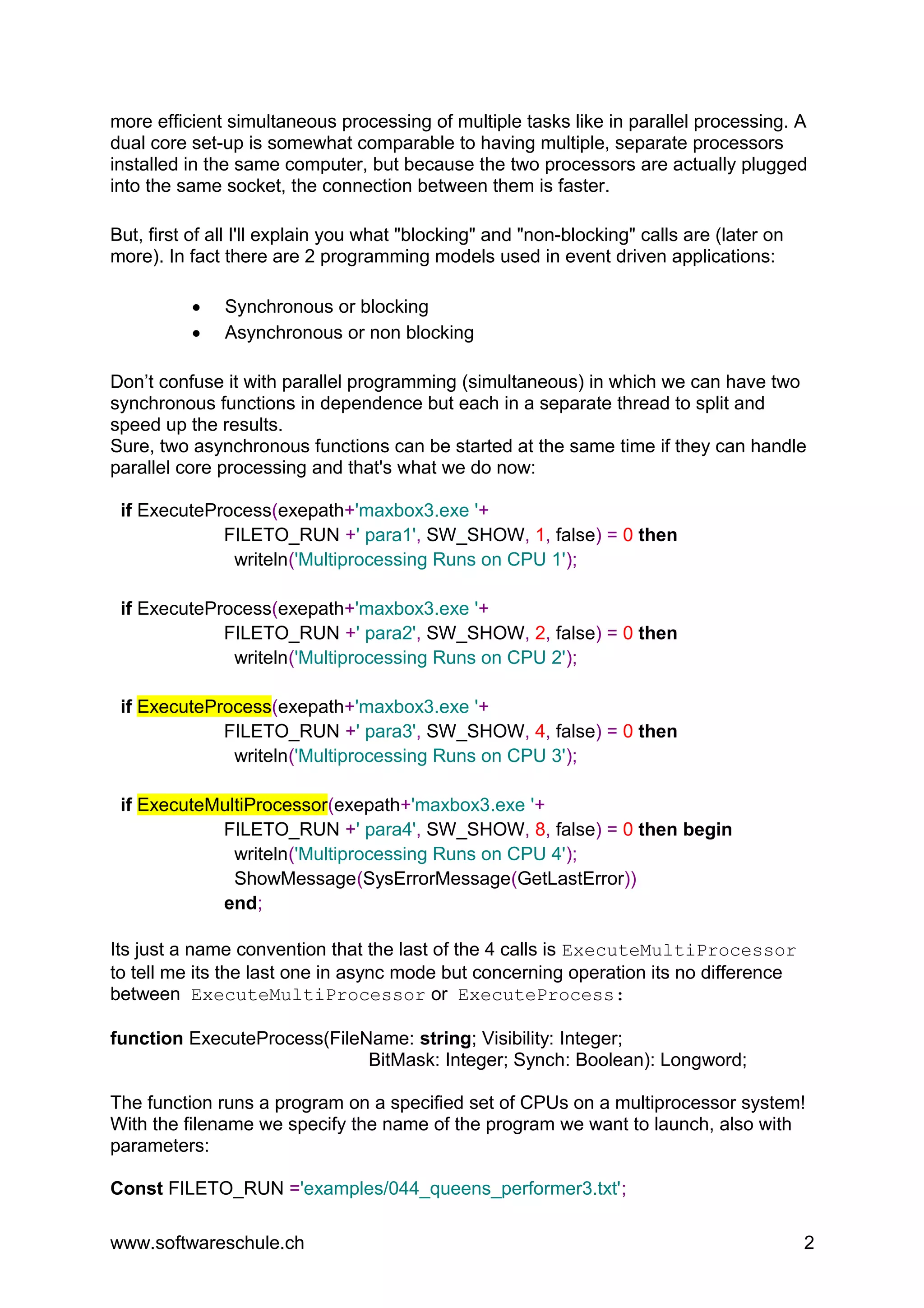maXbox Starter 42 Multiprocessing Programming | PDF | Operating Systems | Computer Software and ...