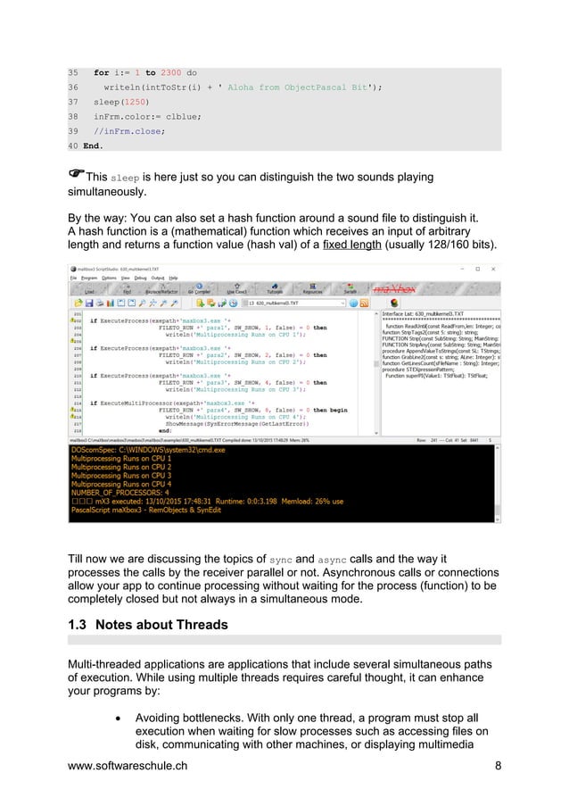 maXbox Starter 42 Multiprocessing Programming | PDF | Operating Systems | Computer Software and ...