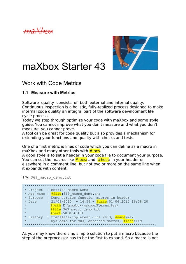 maXbox Starter 43 Work with Code Metrics ISO Standard | PDF