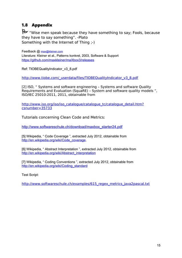 maXbox Starter 43 Work with Code Metrics ISO Standard | PDF