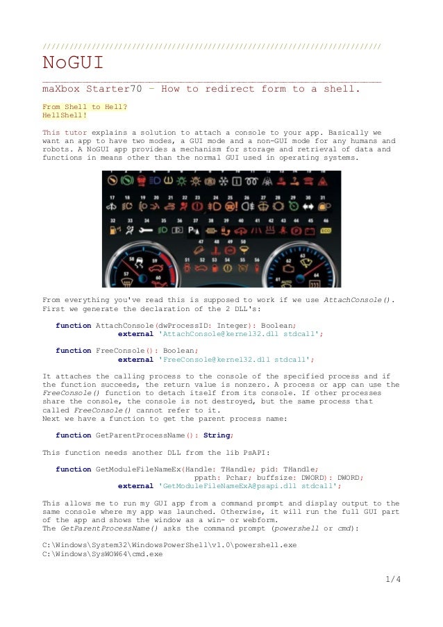 Nogui Maxbox Starter70 