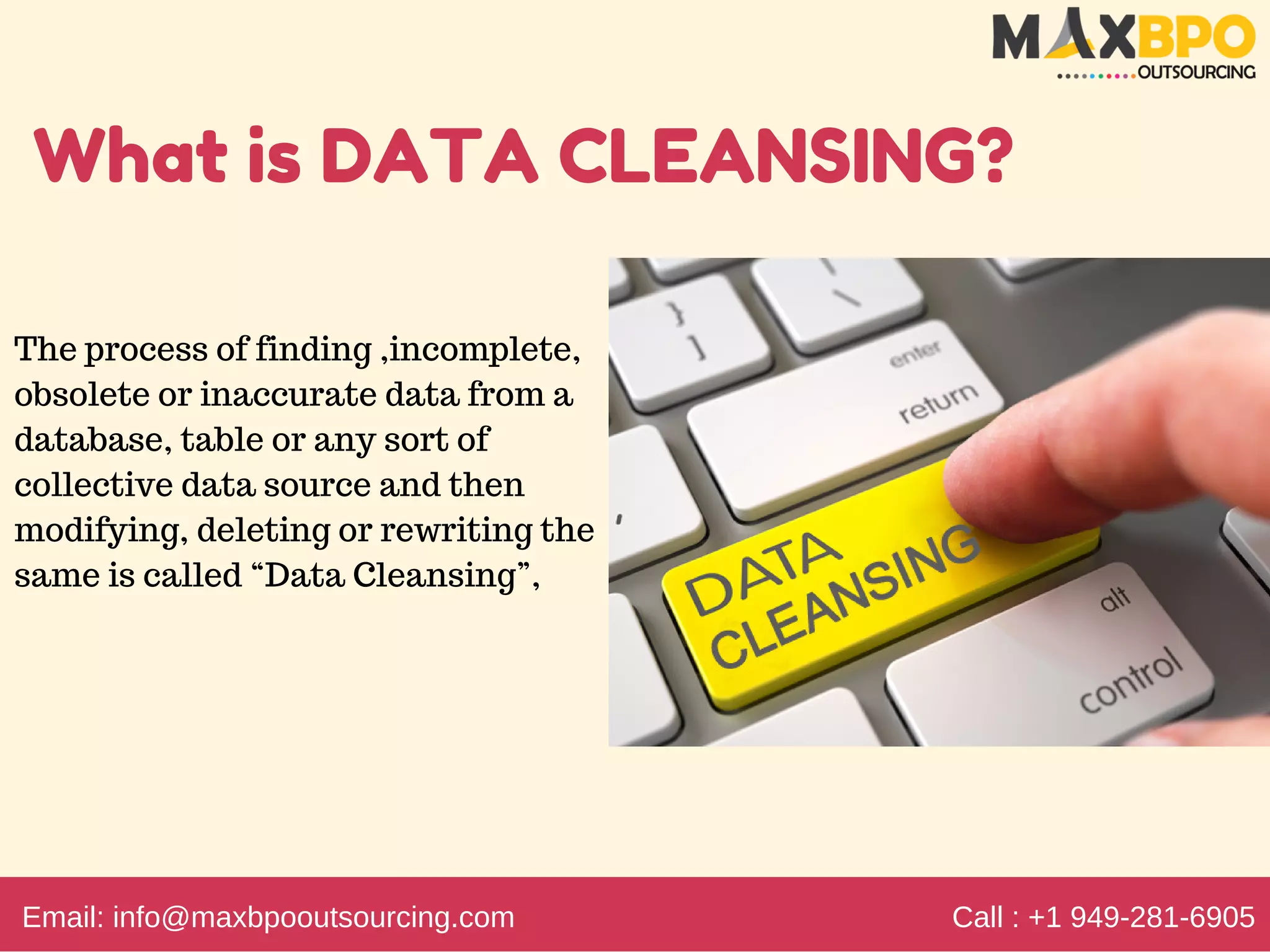Outsource Data Cleansing Services | PPT