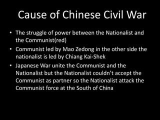 Max chinese civil war | PPTX