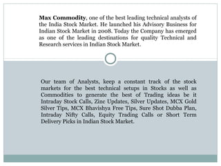 Zinc Update MCX | PPT