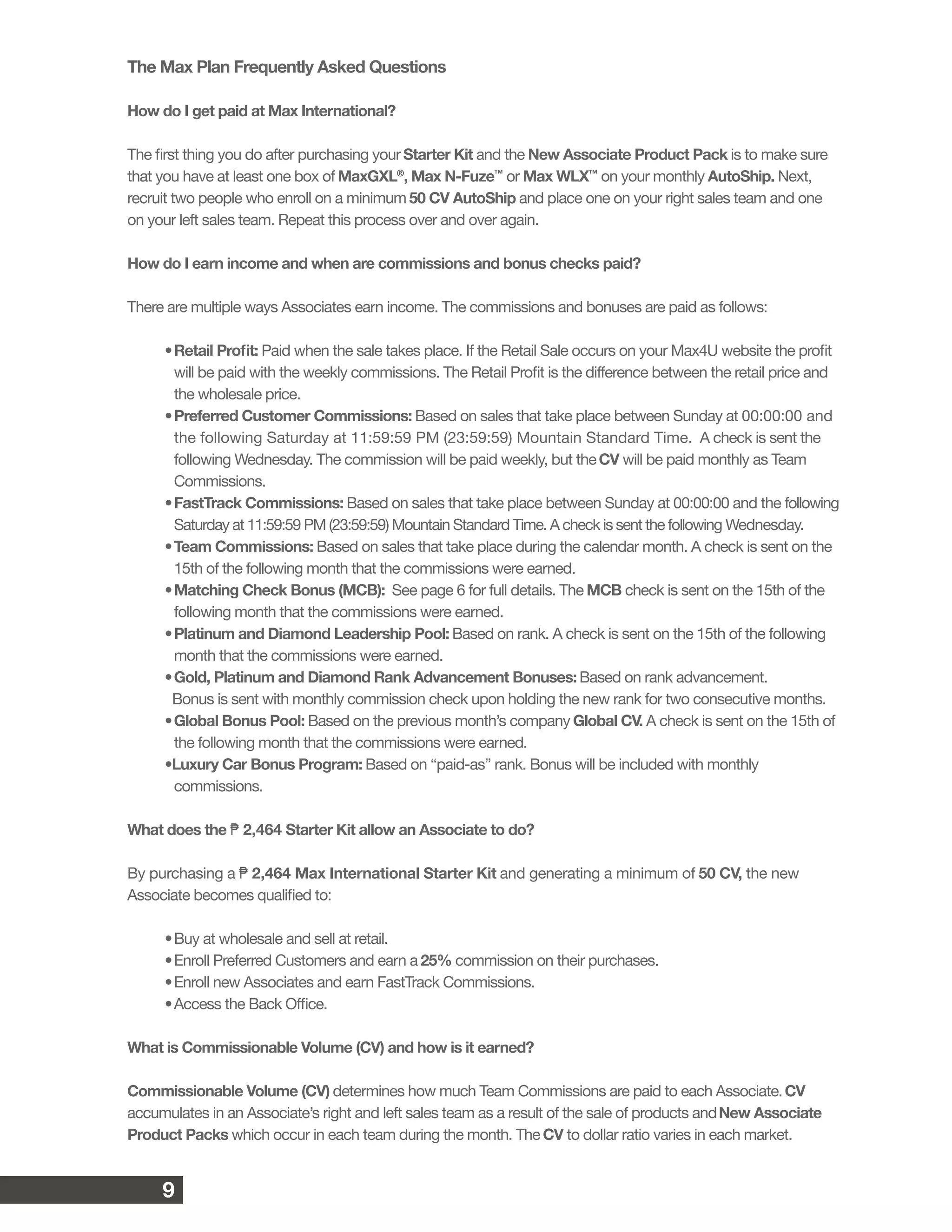 Max Pay Plan Philippines | PDF