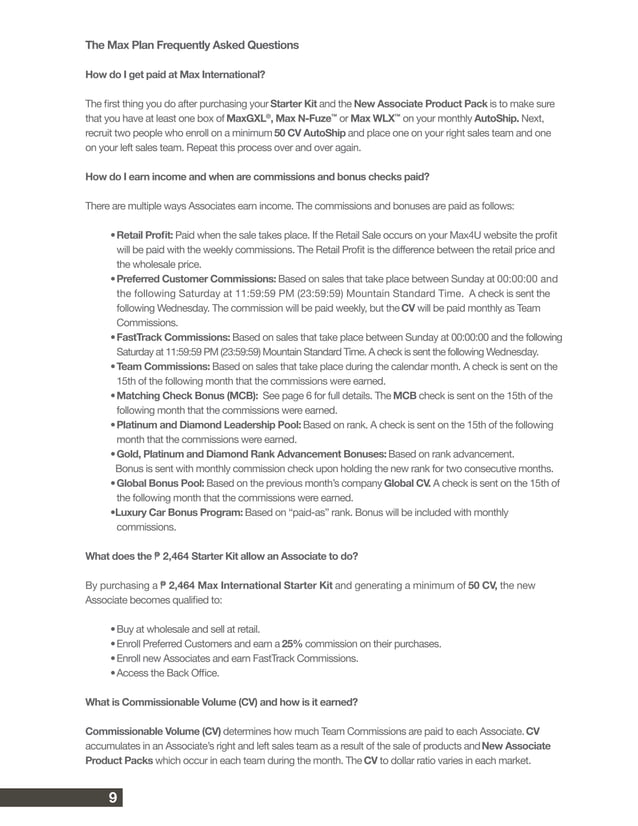 Max Pay Plan Philippines | PDF