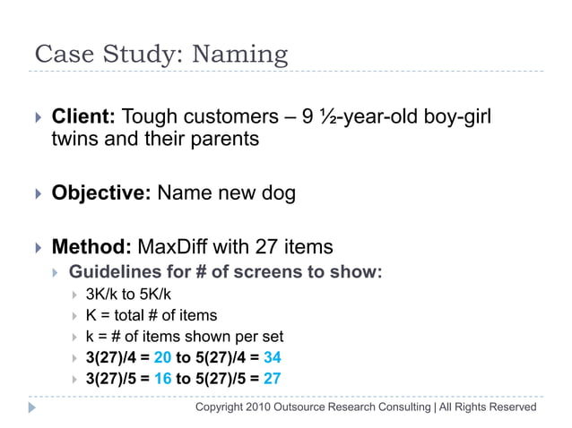 Max diff scaling for research access(4) | PPT