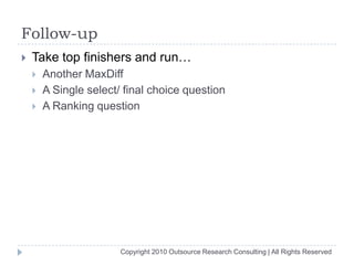Max diff scaling for research access(4) | PPTX