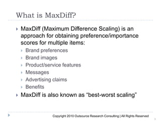 Max diff scaling for research access(4) | PPTX