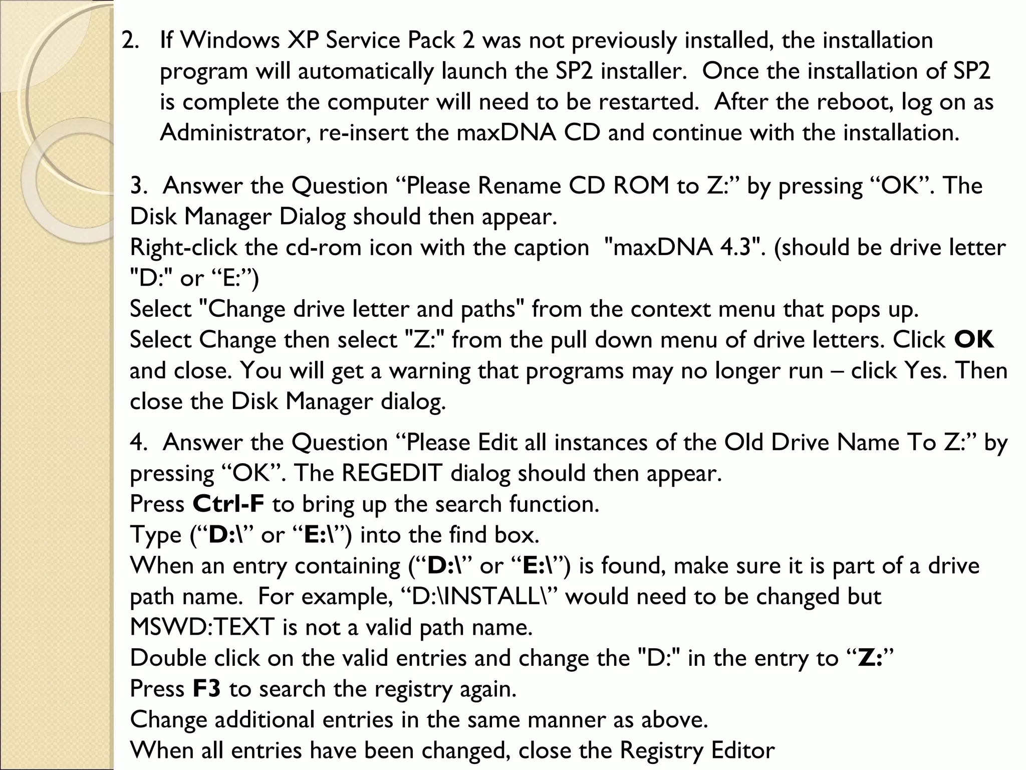 Max dna installation | PPT