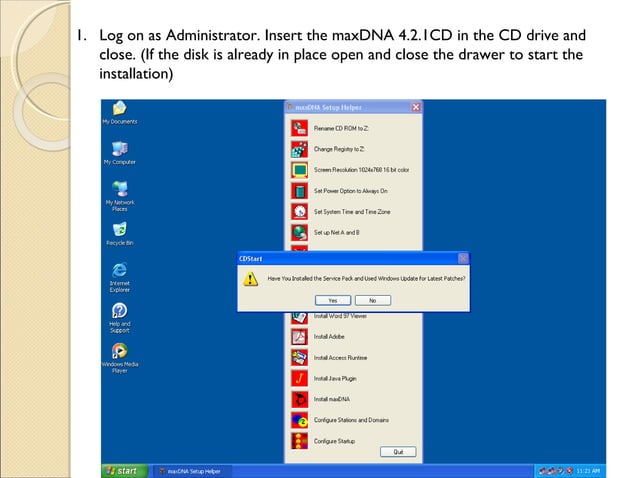 Max dna installation | PPT | Operating Systems | Computer Software and ...