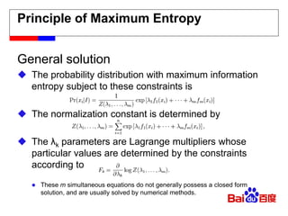 Principle of Maximum Entropy | PDF
