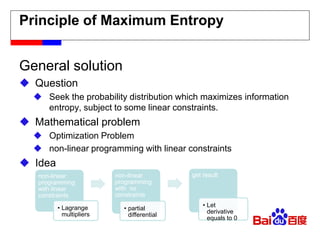 Principle of Maximum Entropy | PDF