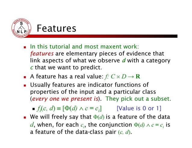 Maxent Tutorial Slides