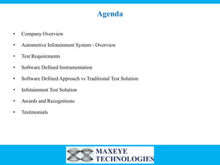 Automotive Infotainment Test Solution or In-Vehicle Infotainment ...
