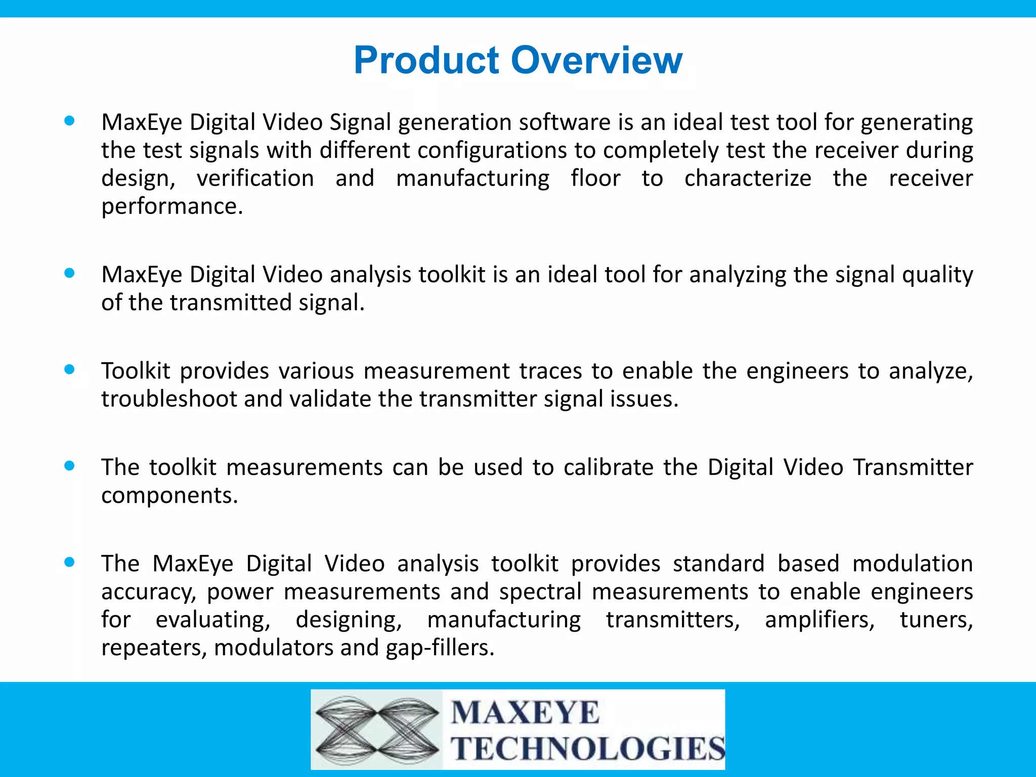 MaxEye SDR System Level Testing | PPTX