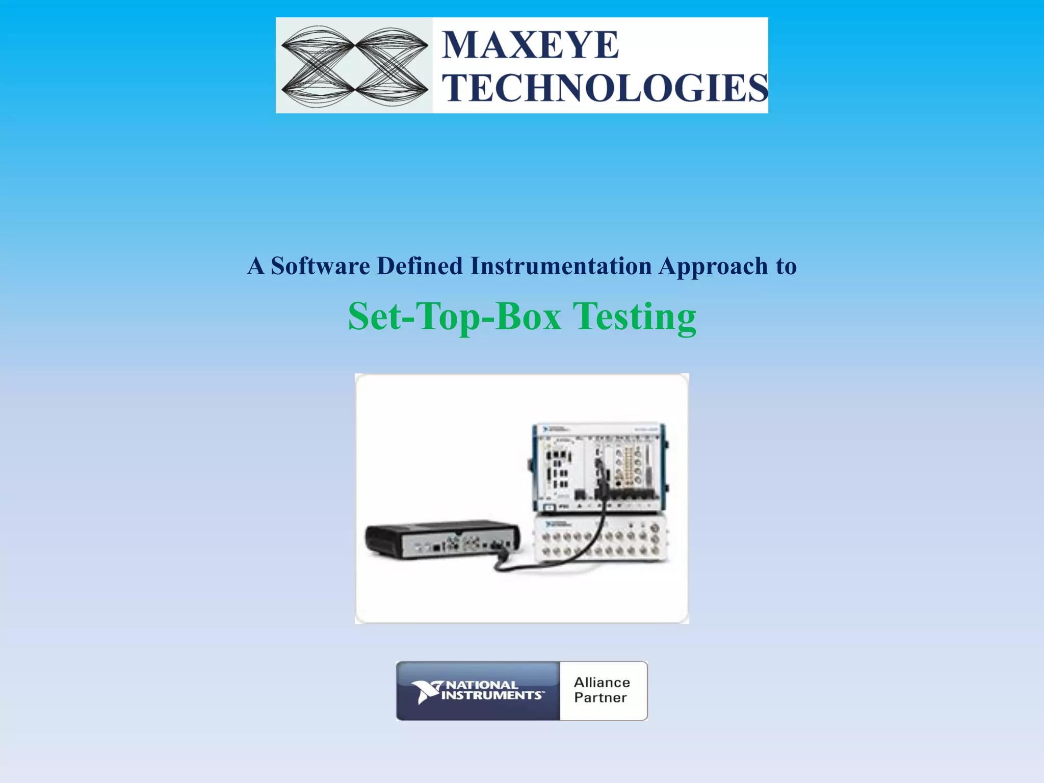 MaxEye Set Top Box Test Solution | PDF