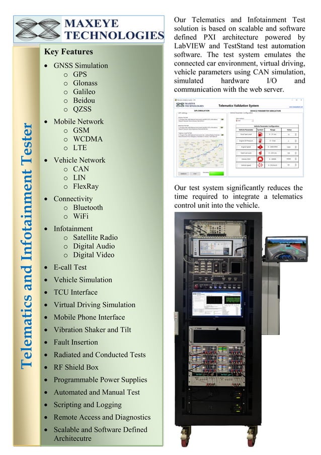 Telematics Test Solution from MaxEye Technologies | PDF