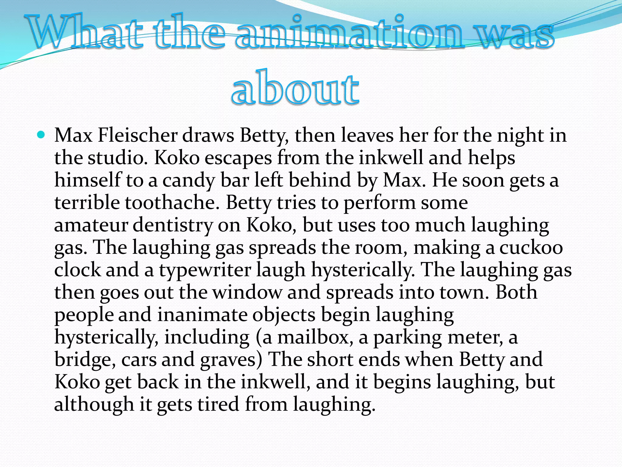 Max fleischer prezzi 5 | PPTX