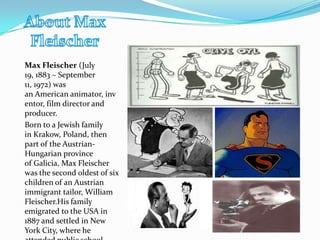 Max fleischer prezzi 5 | PPT
