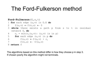 Maxflow | PPT | Computer Networking | Computing